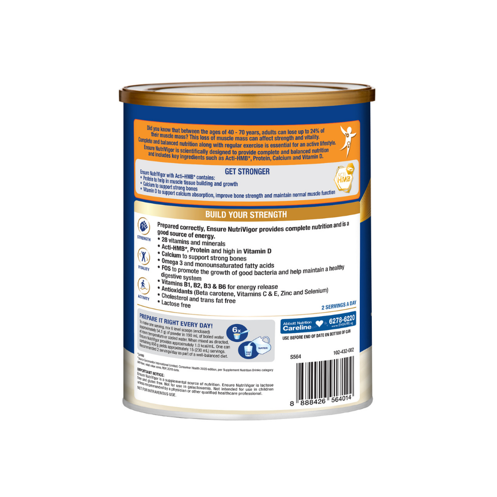 SingHealth Pharmacare | Online Pharmacy Singapore | Abbott Ensure Nutrivigor Power 850g