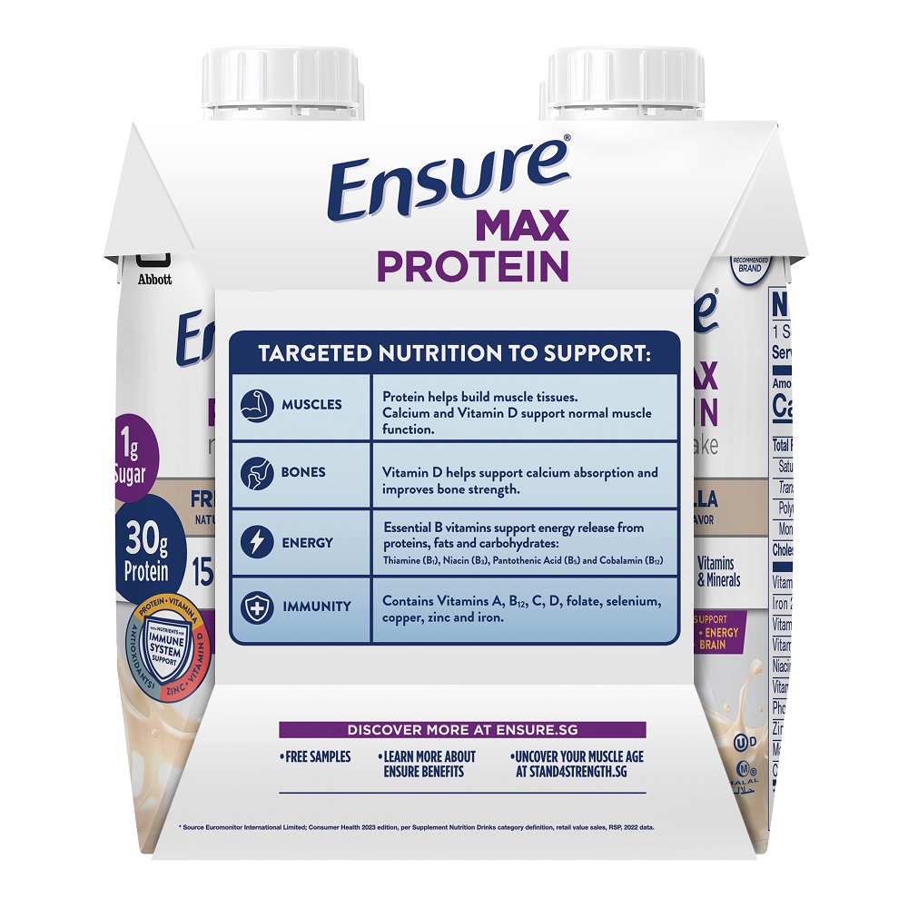 SingHealth Pharmacare | Online Pharmacy Singapore | Abbott Ensure Max Protein 330ml x 4